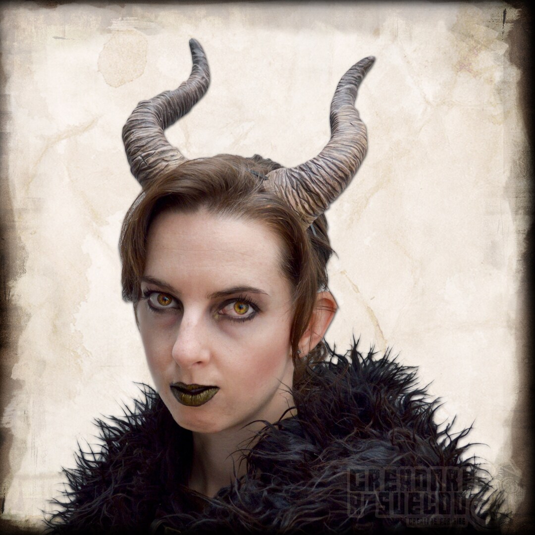 Tiefling, Dragon, Faun, Maleficent Horns for LARP, Cosplay, Etc ...