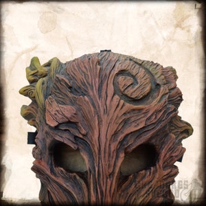 Druid Dryad Forest Guardian Mask for Larp Rev Cosplay - Etsy