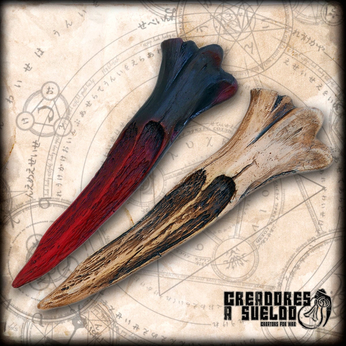 LARP Magic Foam Spell Packet: Tribal Bone Dagger bundle - Etsy Sweden