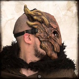 Druid Dryad Forest Guardian Mask for Larp Rev Cosplay - Etsy