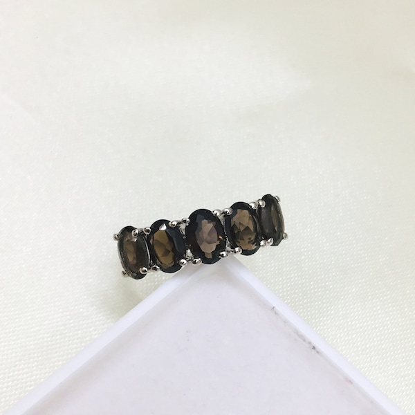 Smokey Quartz Ring - Etsy