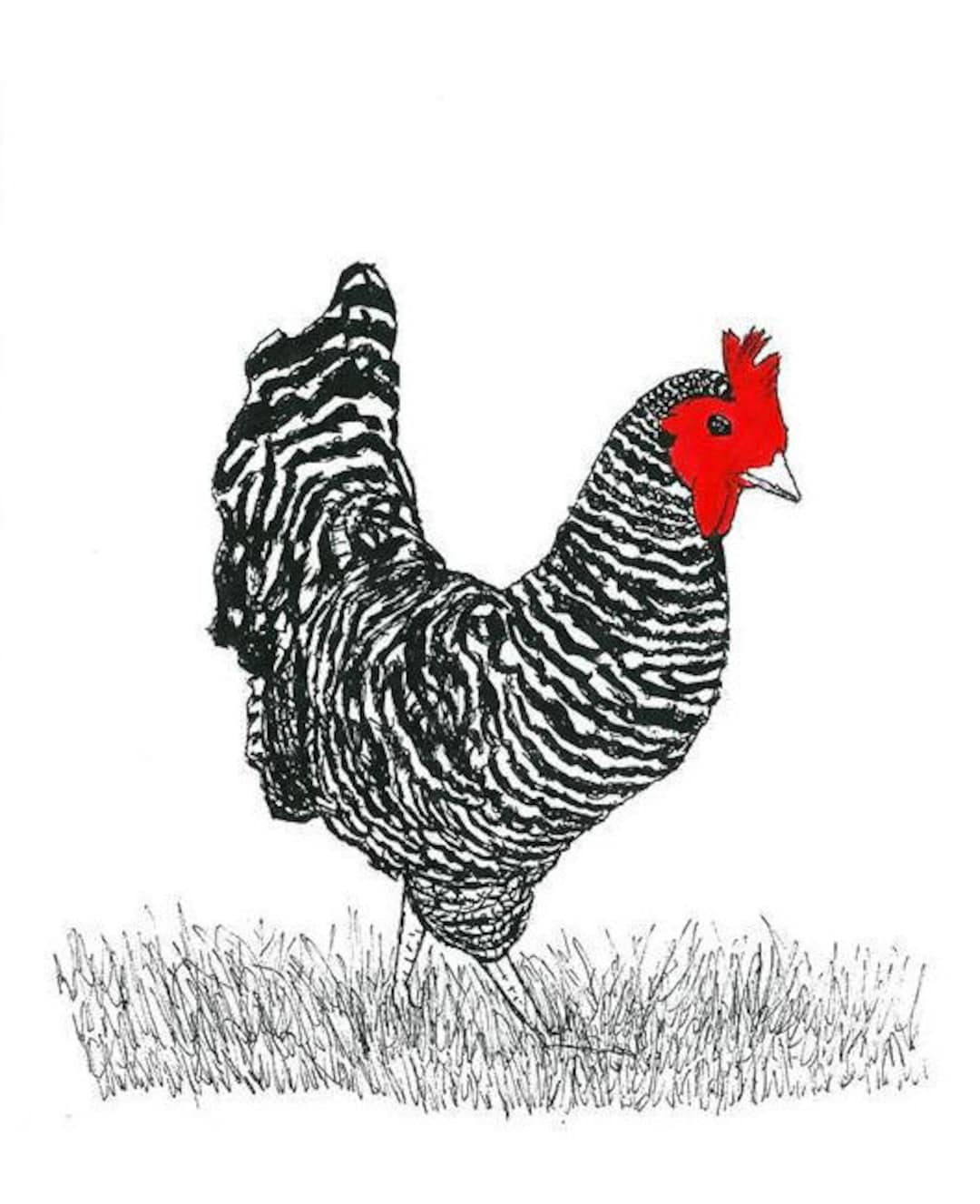 Sculpture Clipart Black And White Hen