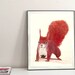 Squirrel Artwork. A Red Squirrel Poster. for Red Squirrel Decor ...