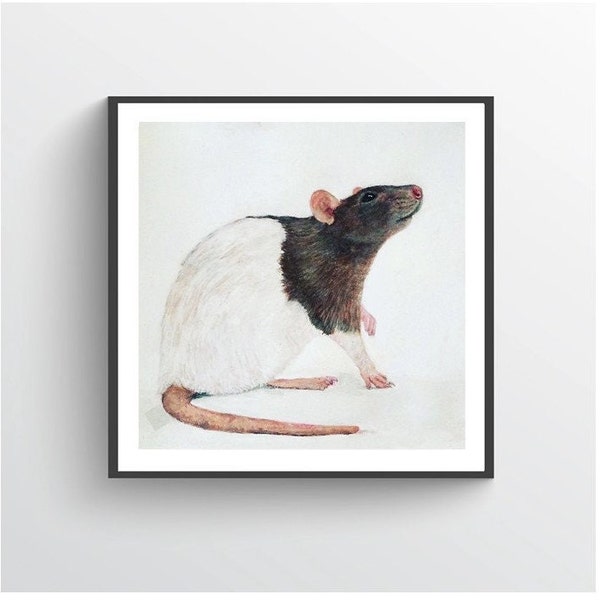 Rat Painting - Etsy