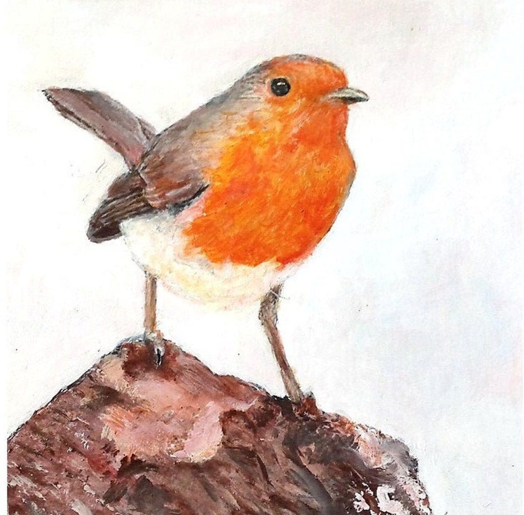 Robin Painting Print Watercolor Robin Artwork. 8 X 10 Inch Bird Art ...