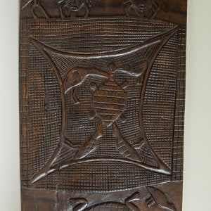 Vintage African Hand Carved Wooden Wall Panel Senufo Tribe - Etsy
