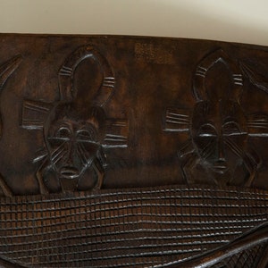 Vintage African Hand Carved Wooden Wall Panel Senufo Tribe - Etsy