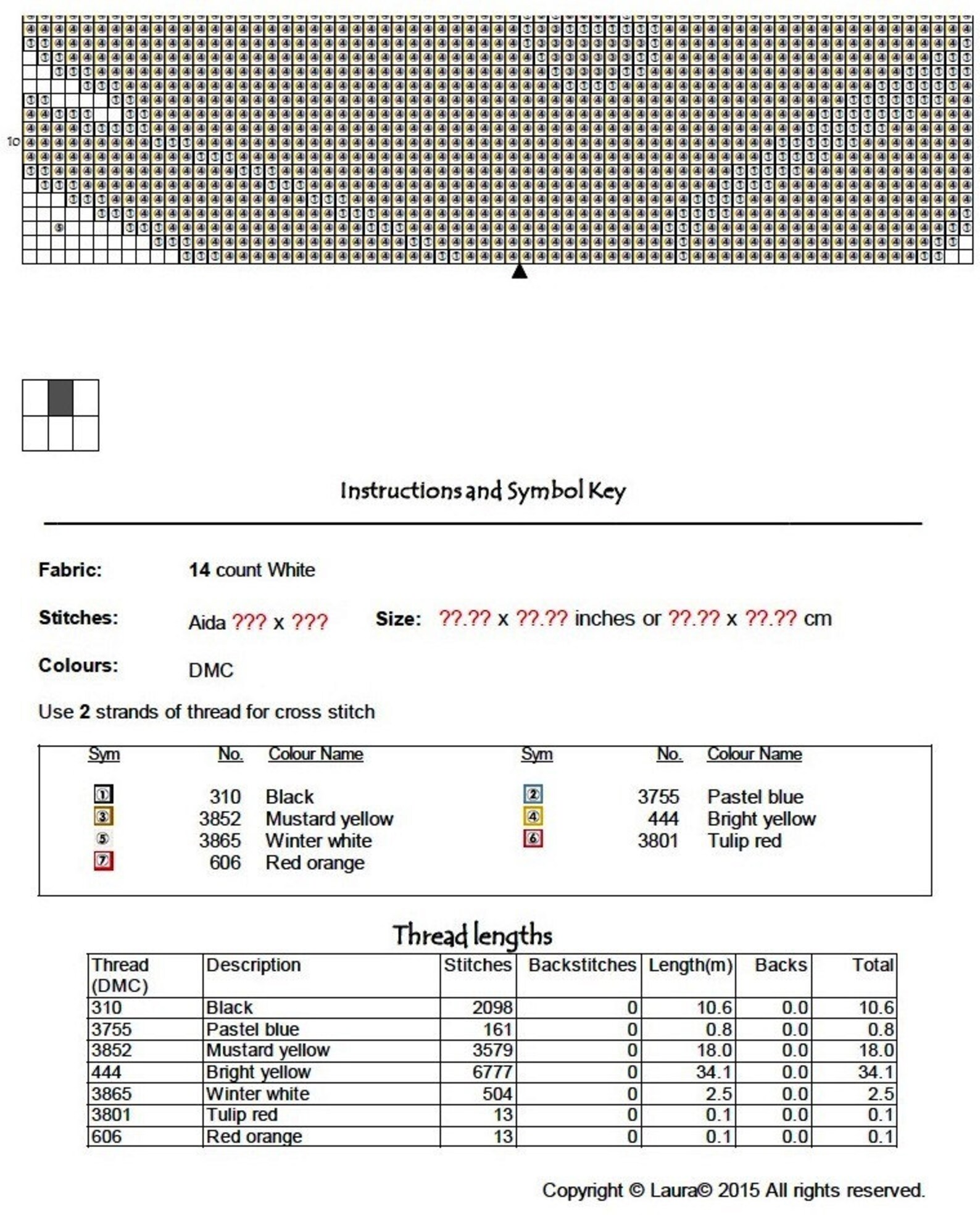 Cross-stitch-pattern-poem-quote, Instant Download Pdf - Etsy