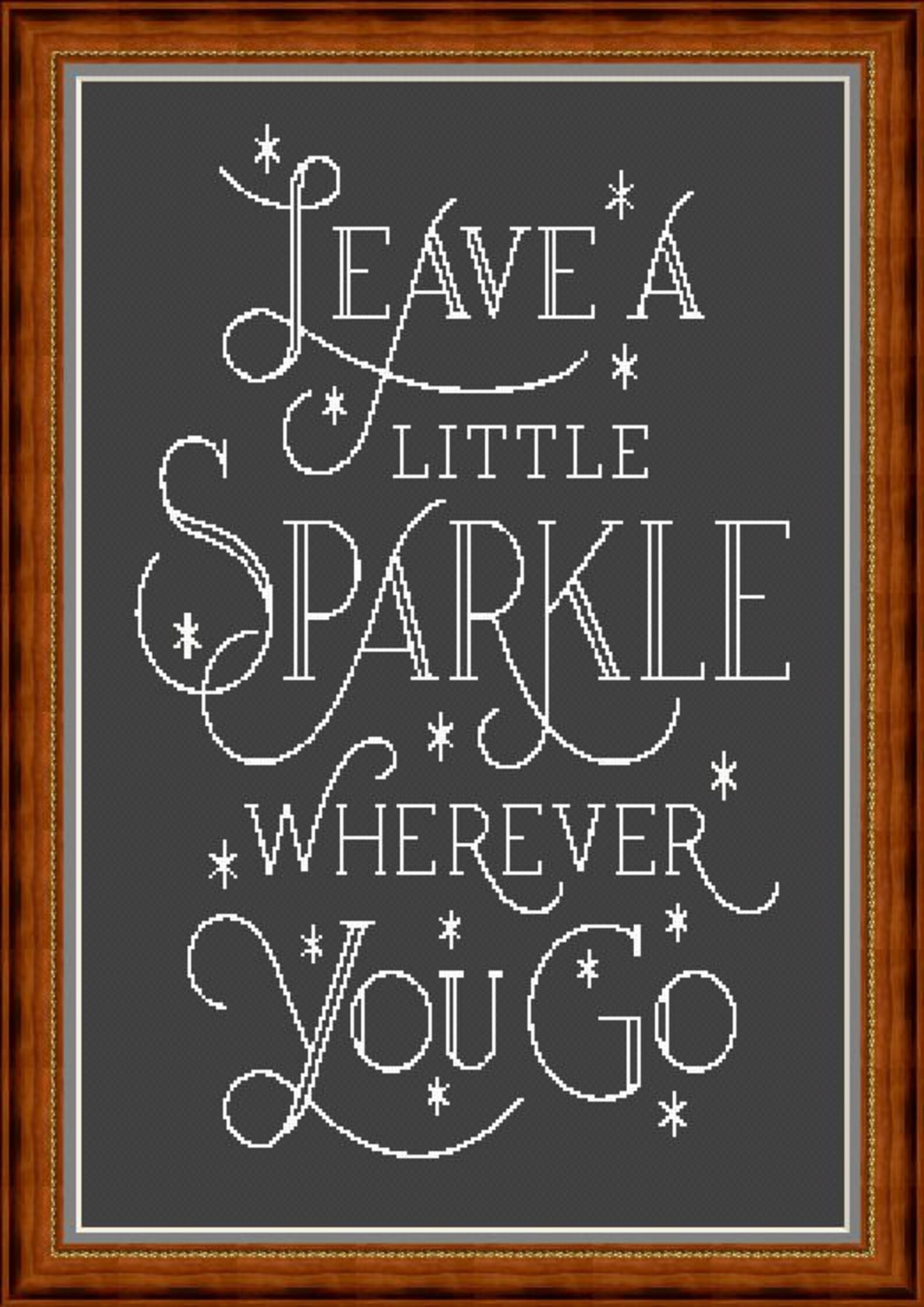 Cross+stitch+pattern+quote - Etsy