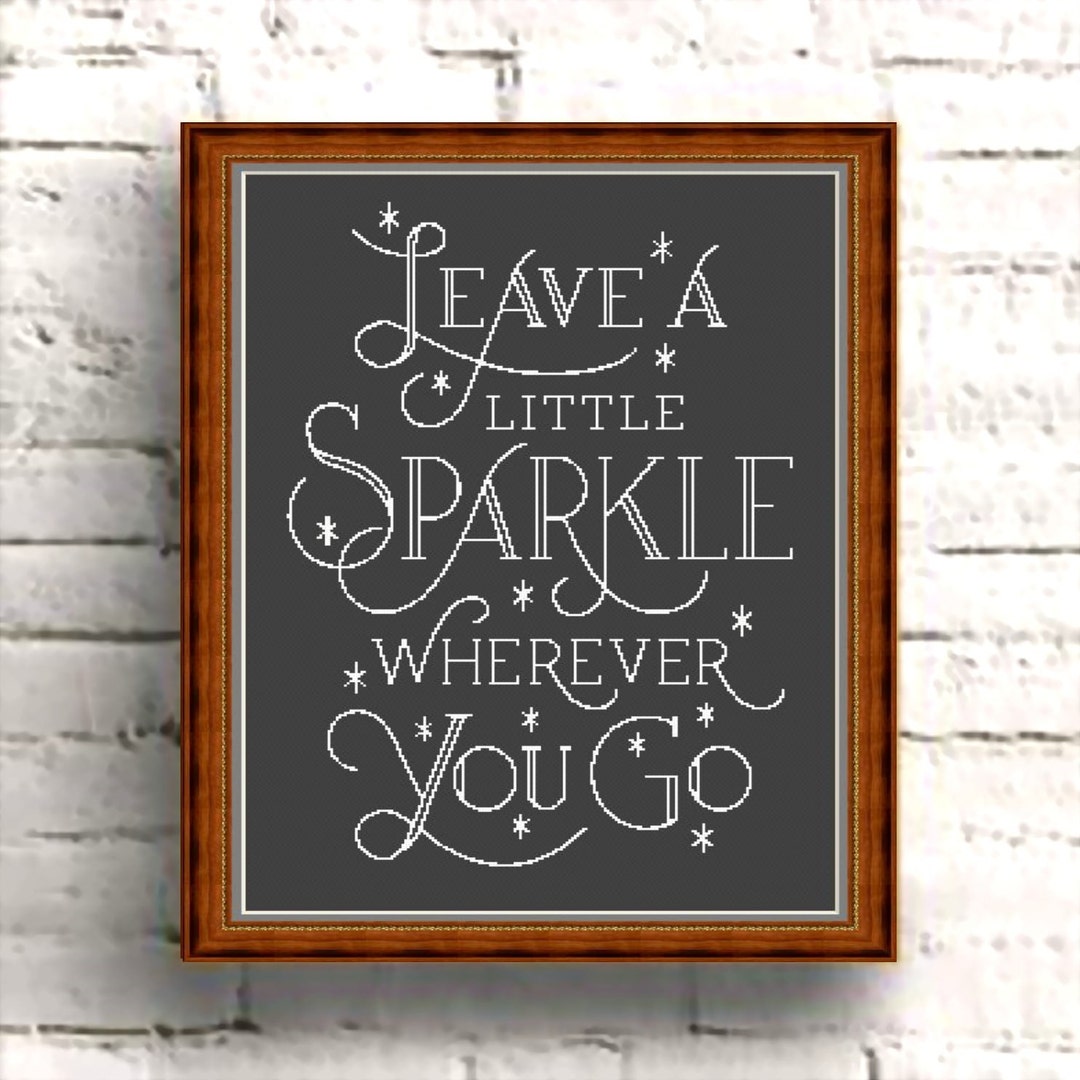 Cross+stitch+pattern+quote - Etsy