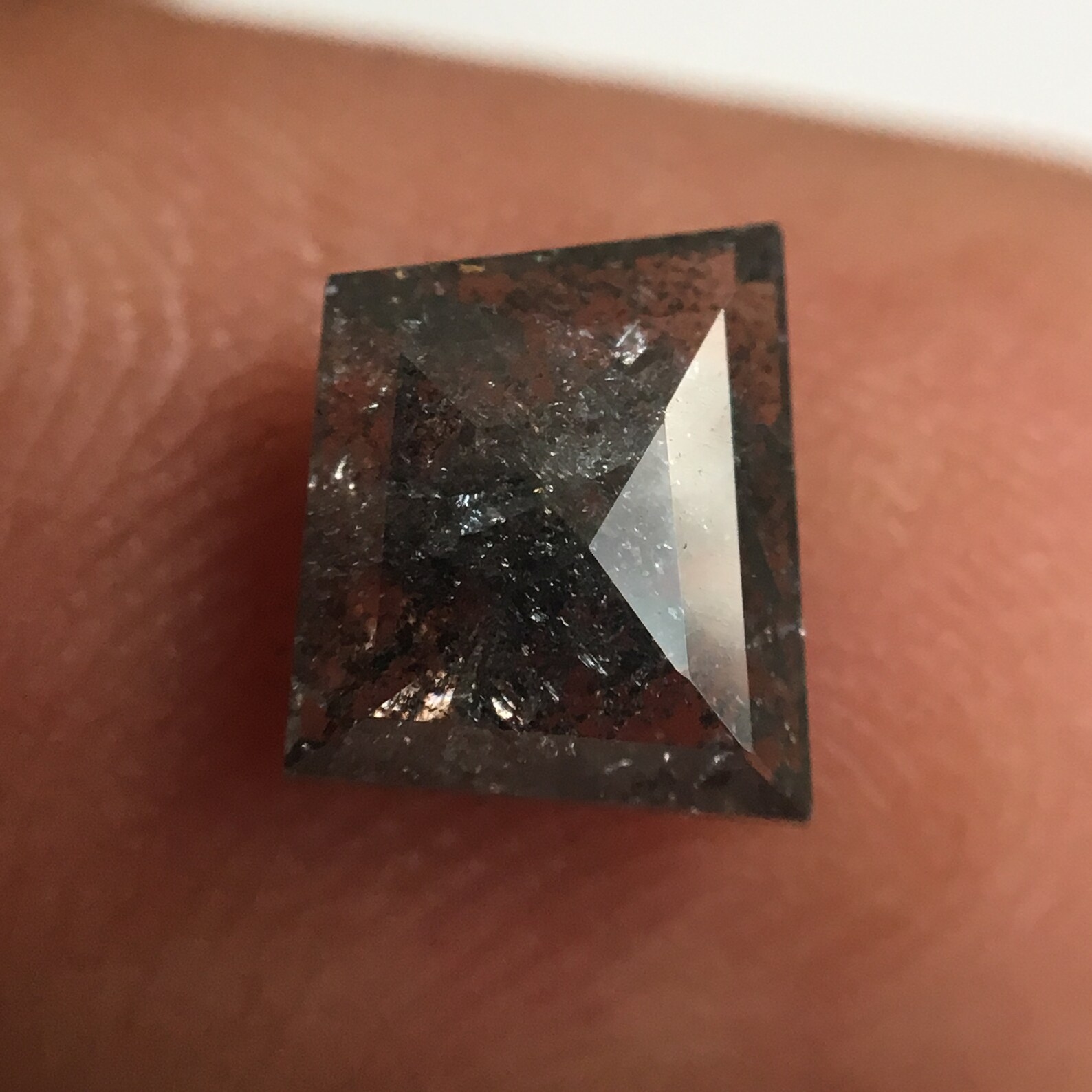 1.07 Ct Gray Geometric Shape Natural Loose Diamond 6.99 Mm X | Etsy