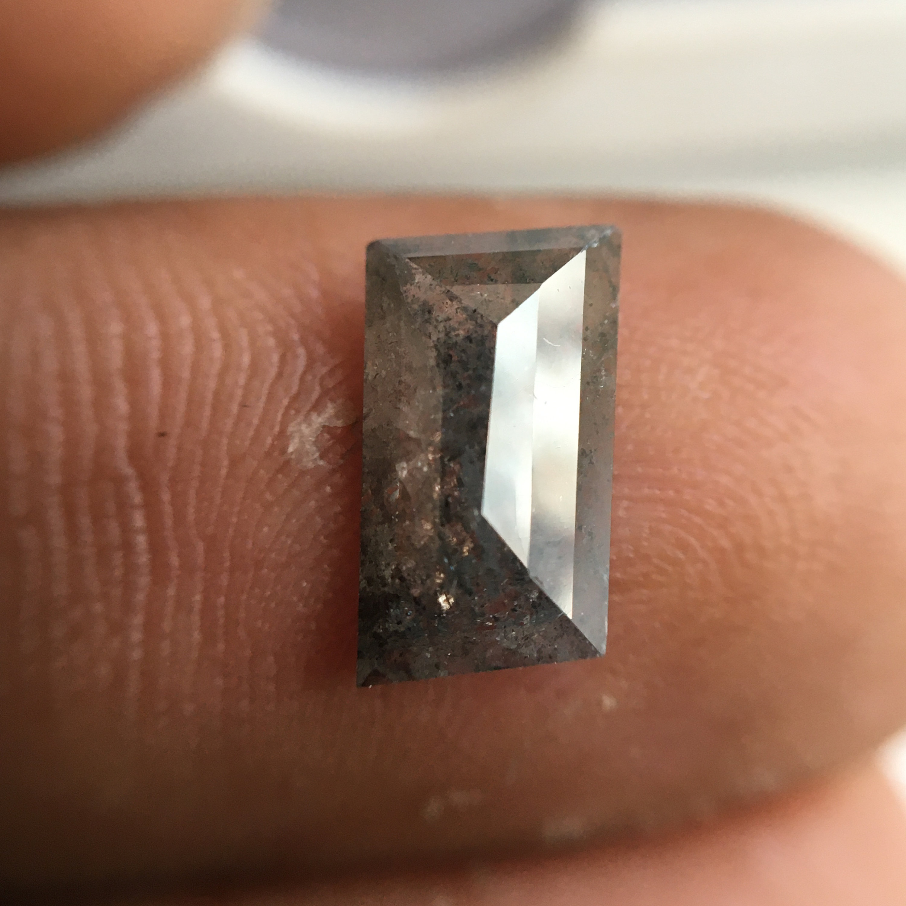 1.26 Ct Fancy Grey Parallelogram Shape Natural Loose Diamond | Etsy