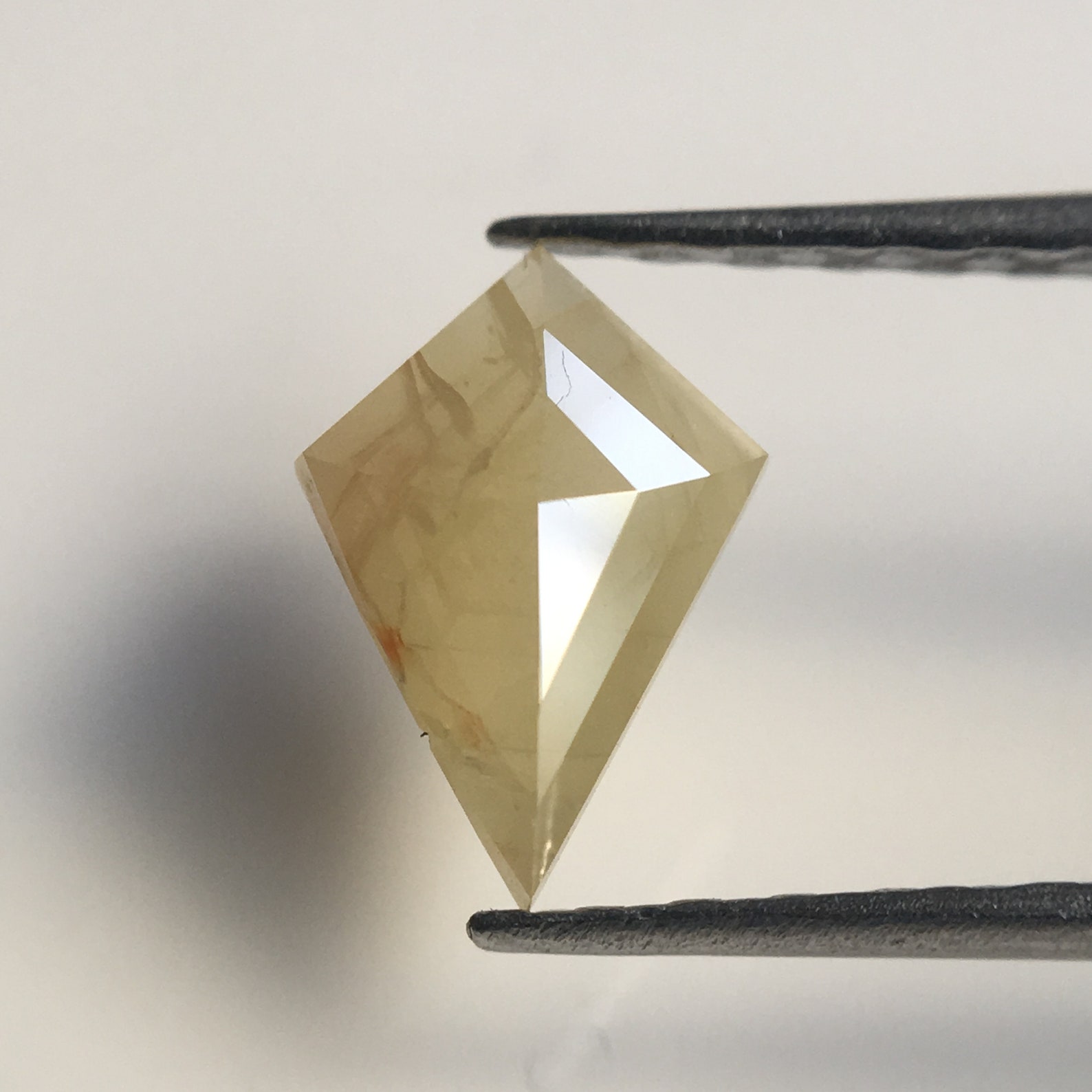 0.47 Ct Kite Cut Yellowish Grey Loose Diamond, Excellent Quality - Etsy