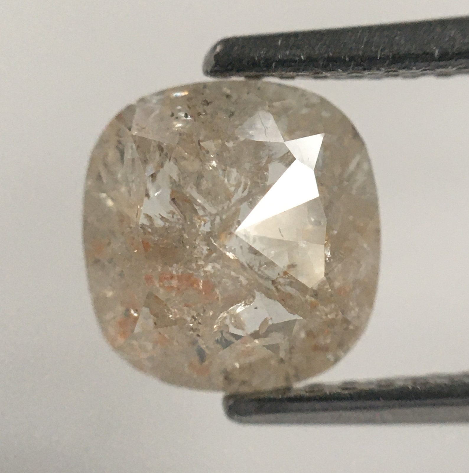 1.28 Ct Natural Loose Diamond Cushion Shape Fancy Grey Color | Etsy