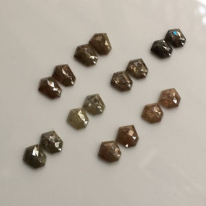 Shield Shape Natural Loose Diamonds, Pair of Shield Shape Opaque Loose ...
