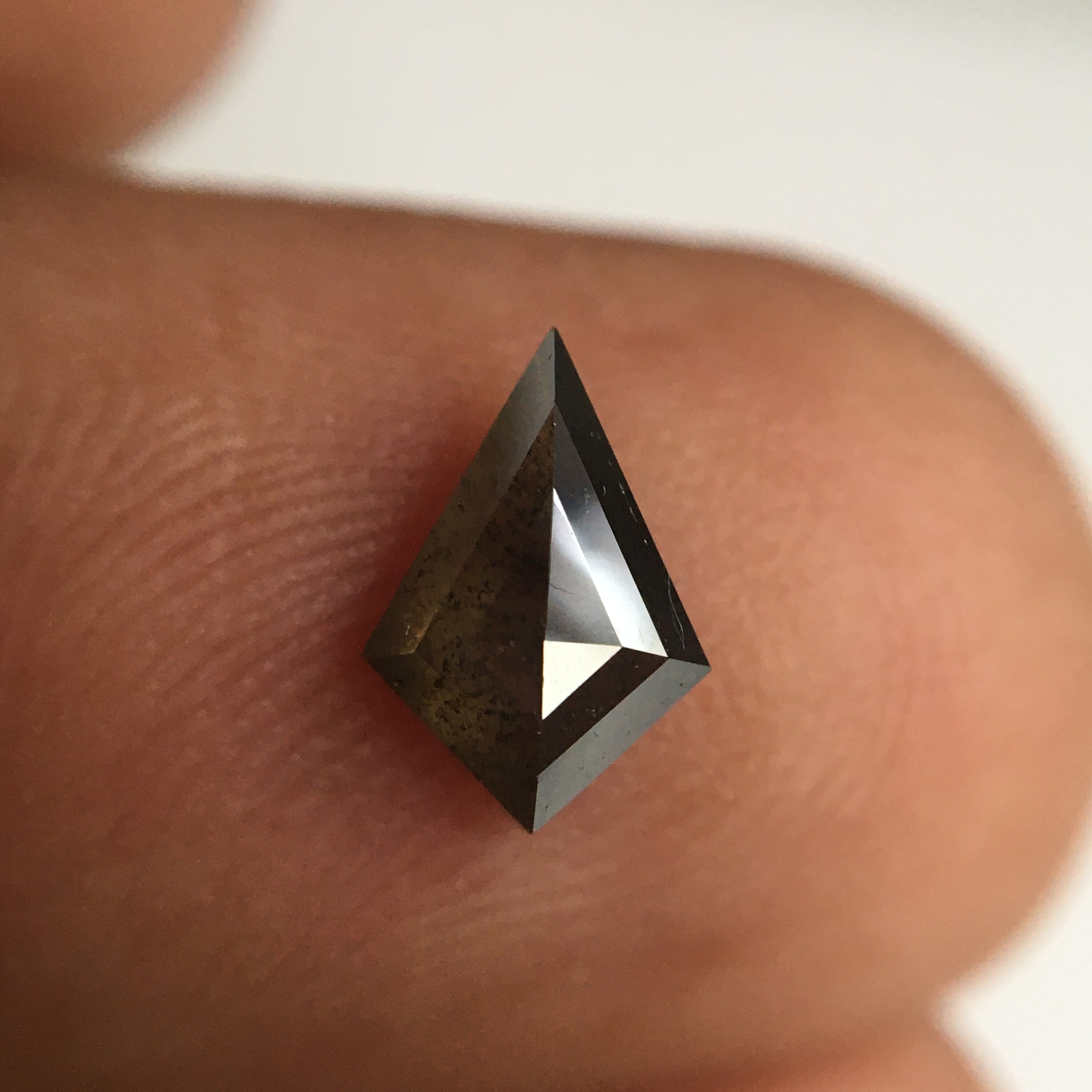 0.71 Ct Kite Cut Loose Diamond: Fancy Grey Geometric Diamond - Etsy
