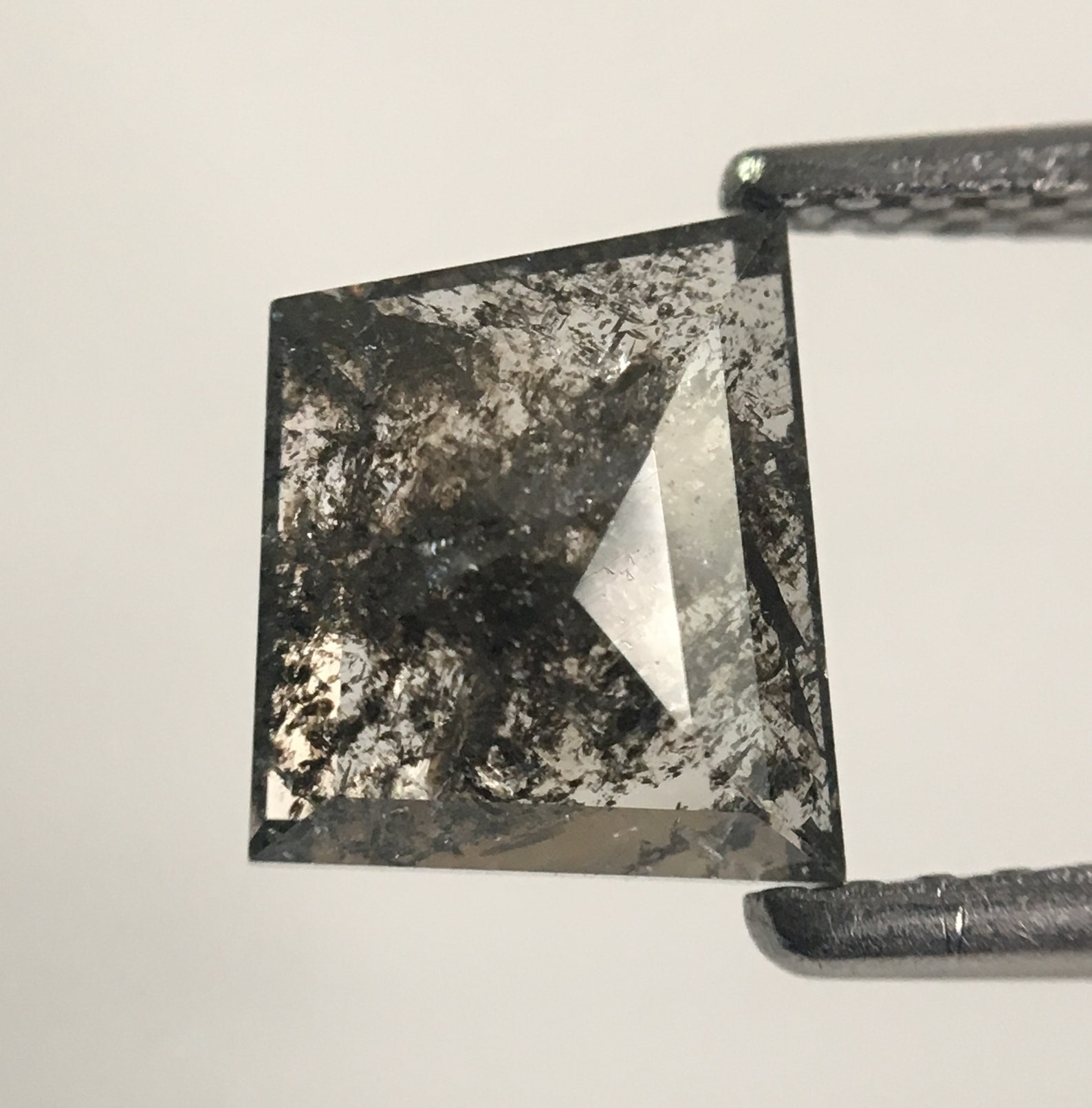 1.07 Ct Gray Geometric Shape Natural Loose Diamond 6.99 Mm X | Etsy