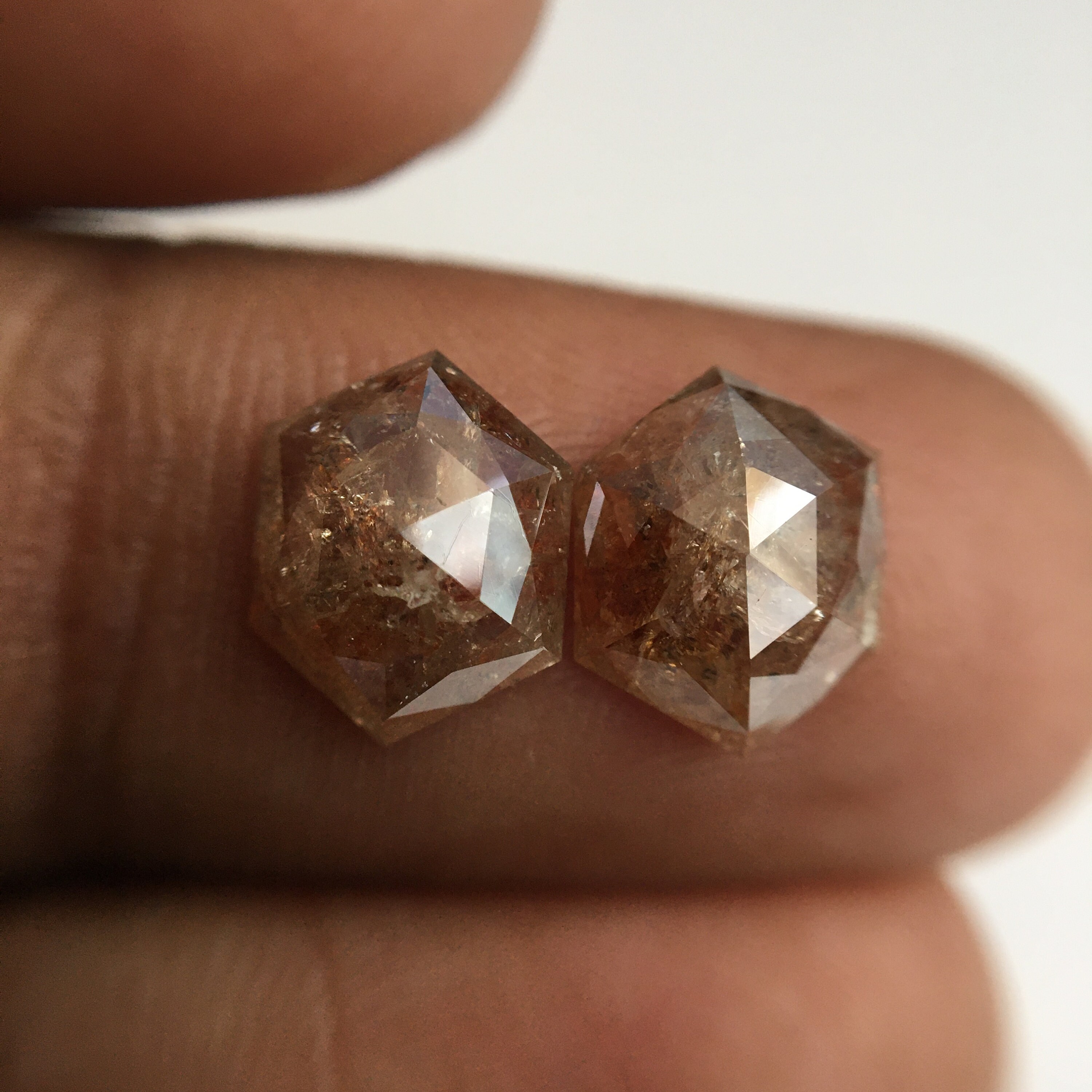 3.46 Ct Hexagon Shape Natural Loose Diamond 9.37 Mm X 7.35 Mm - Etsy UK