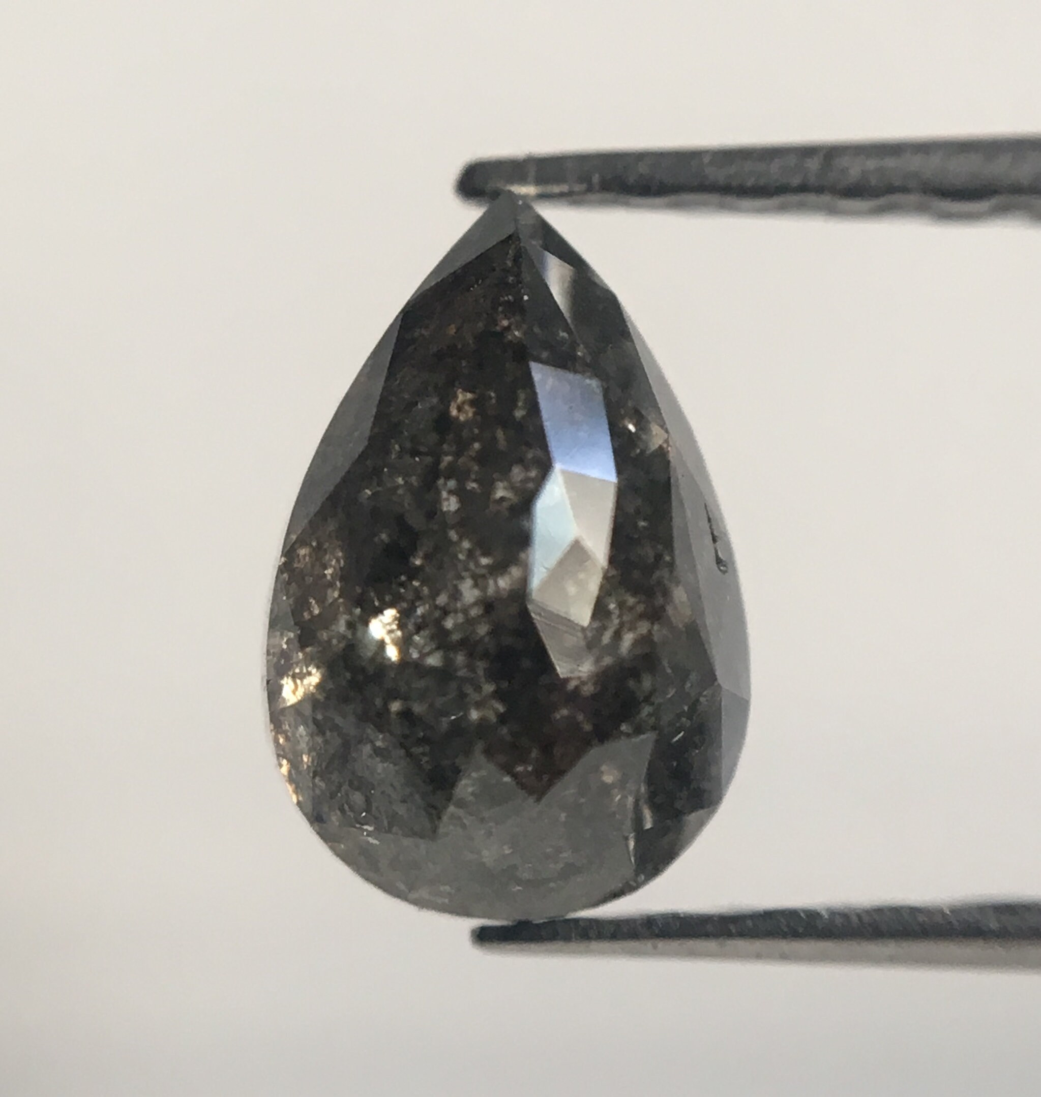 1.12 Ct Black Color Fancy Shape Natural Loose Diamond 7.45 mm | Etsy