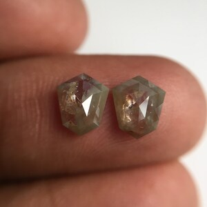 Shield Shape Natural Loose Diamonds, Pair of Shield Shape Opaque Loose ...