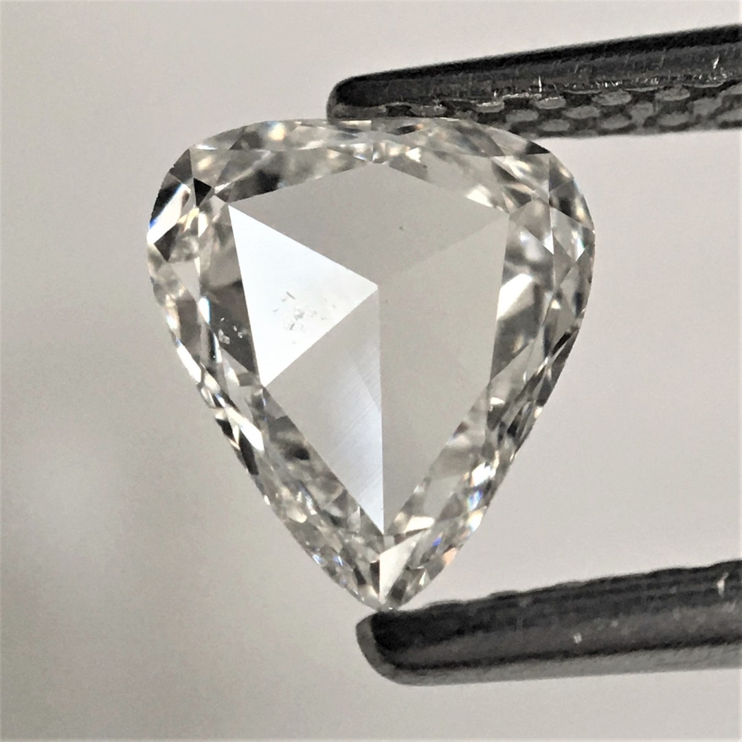 0.53 Ct Pear Shape Natural Diamond 6.60 Mm X 5.95 Mm X 1.50 Mm, Pear ...