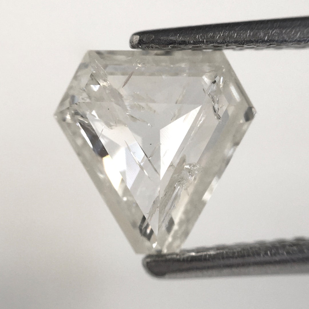 1.40 Ct Shield Cut White Loose Diamond: Natural Untreated Diamond - Etsy