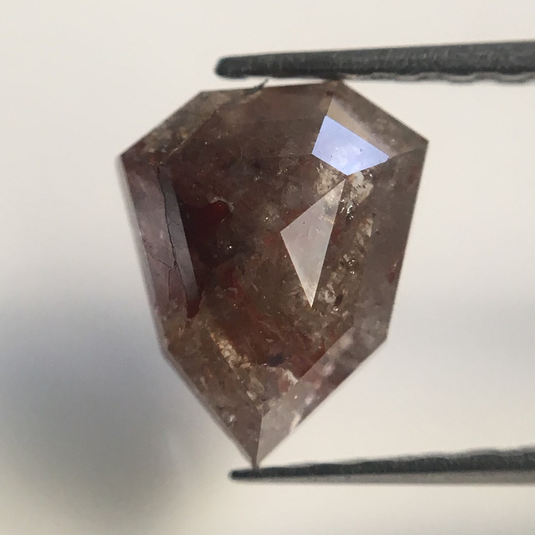 1.26 Ct Genuine Fancy Brown Color Pentagon Cut Natural Loose Diamond, 8 ...