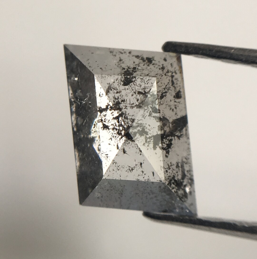 0.49 Ct Grey Parallelogram Cut Loose Diamond, Jewelry Making - Etsy