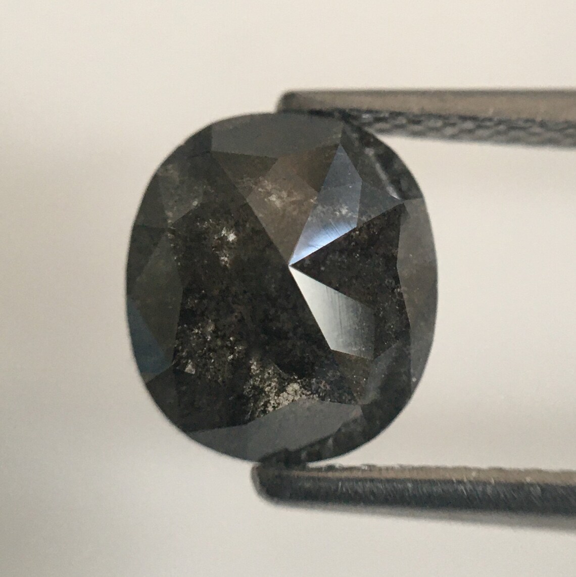 1.97 Ct Oval Shape Fancy Grey Black Natural Loose Diamond 8.27 | Etsy