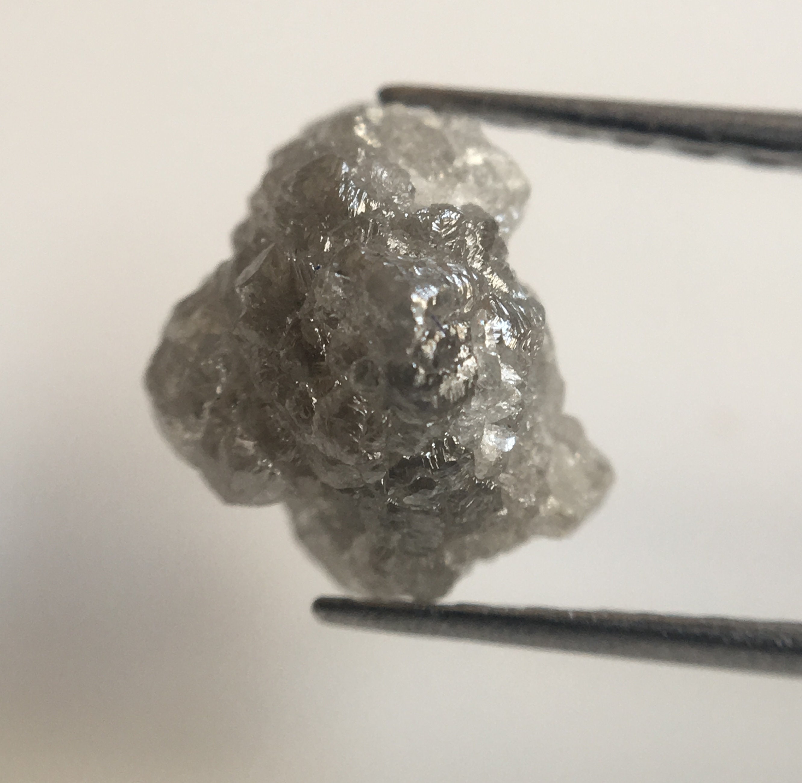 2.06 Ct Natural Grey Uncut Raw Rough Loose Diamond 8.27 mm x | Etsy