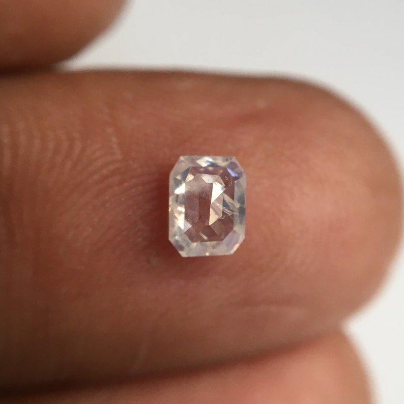 0.48 Ct Natural Loose Diamond Milky Gray Emerald Shape 4.76 - Etsy