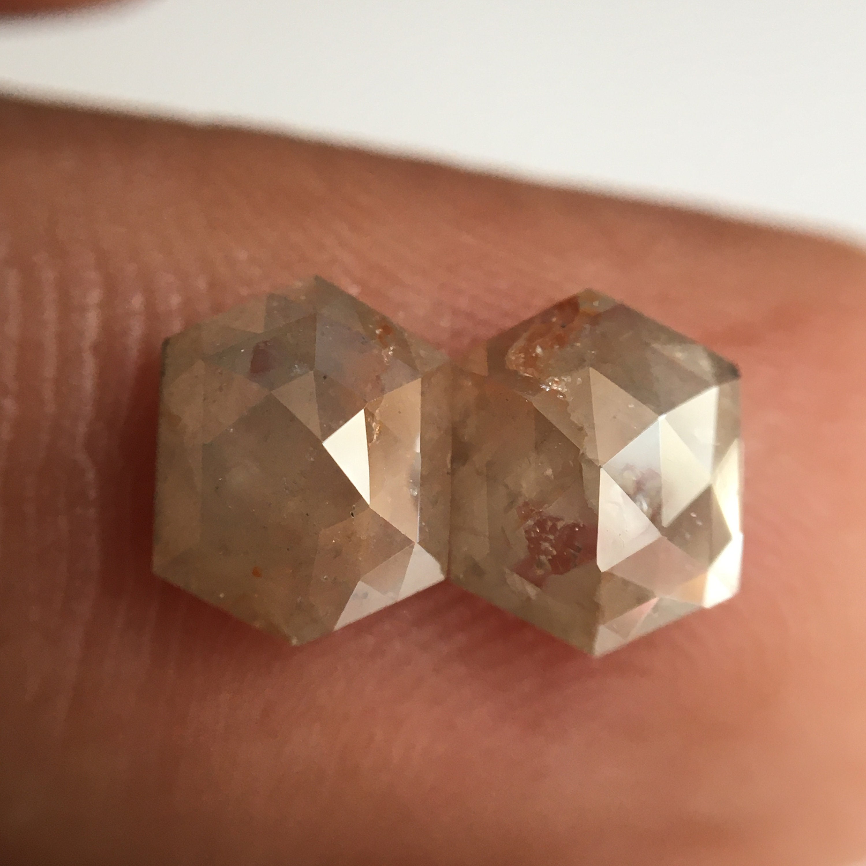 1.58 Ct Hexagon Shape Natural Loose Diamond 7.05 Mm X 5.50 Mm | Etsy