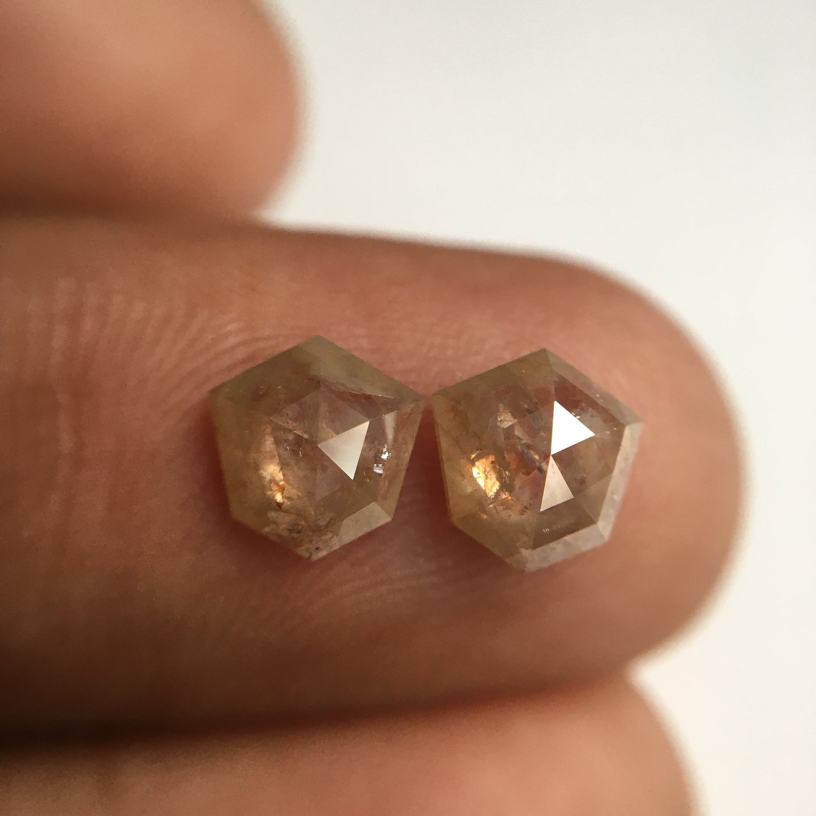 Shield Shape Natural Loose Diamonds Pair of Shield Shape - Etsy