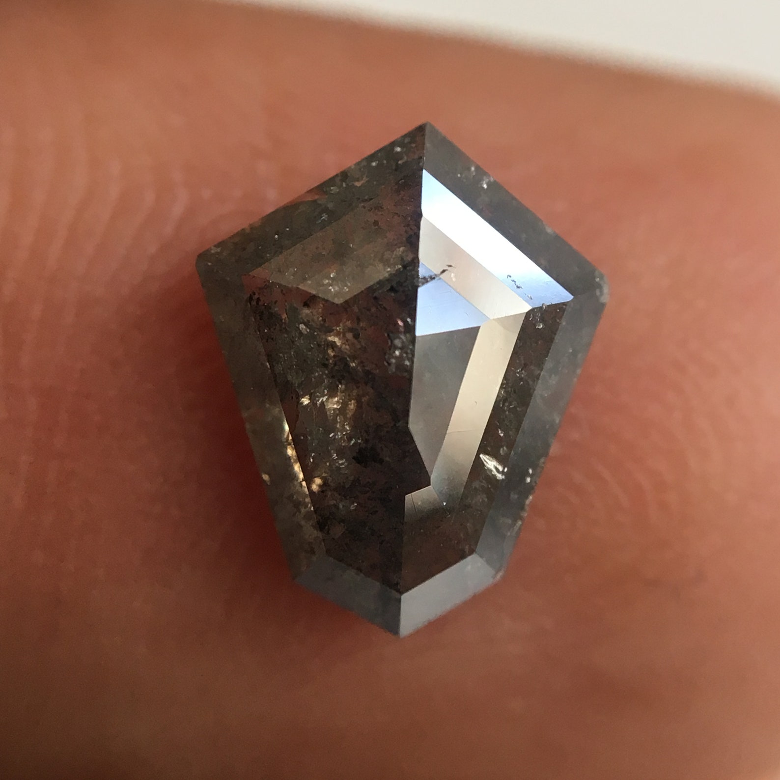 Natural Shield Shape Loose Diamond 1.42 Ct 9.37 Mm X 7.35 Mm X - Etsy