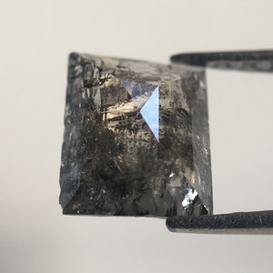 0.80 Ct Dark Gray Rectangle Shape Natural Loose Diamond 6.61 - Etsy