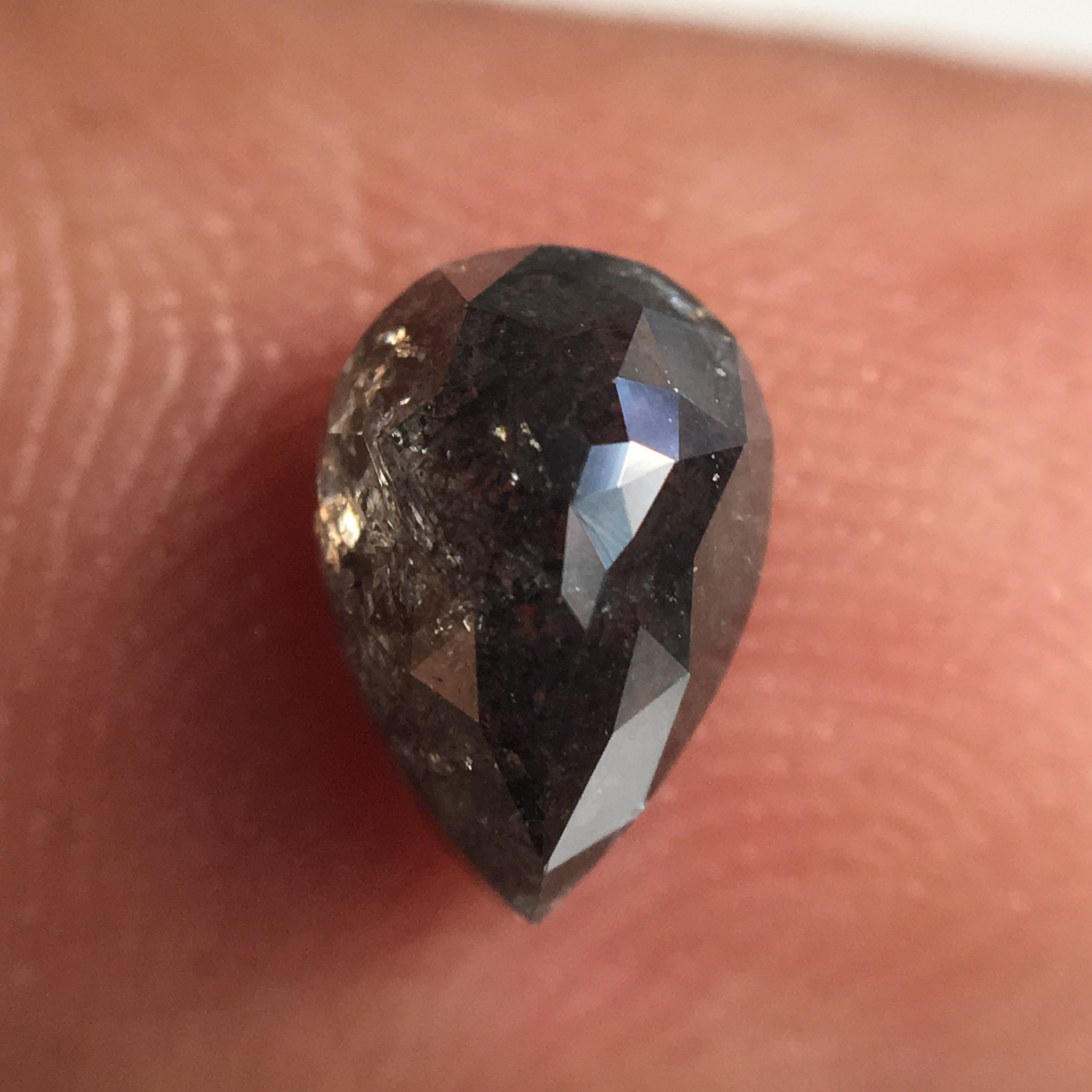 1.12 Ct Black Color Fancy Shape Natural Loose Diamond 7.45 mm | Etsy