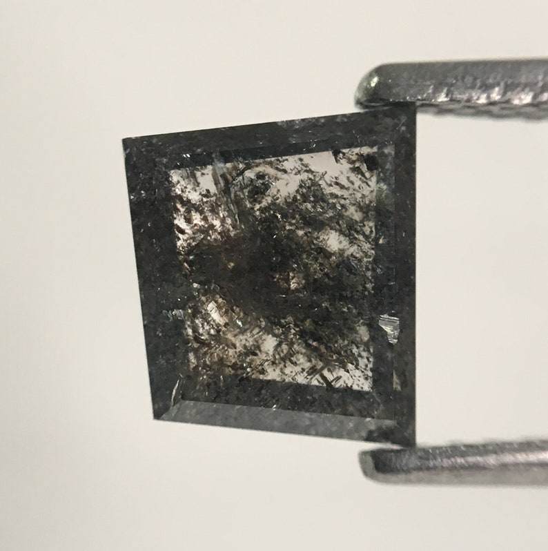 1.07 Ct Gray Geometric Shape Natural Loose Diamond 6.99 Mm X | Etsy