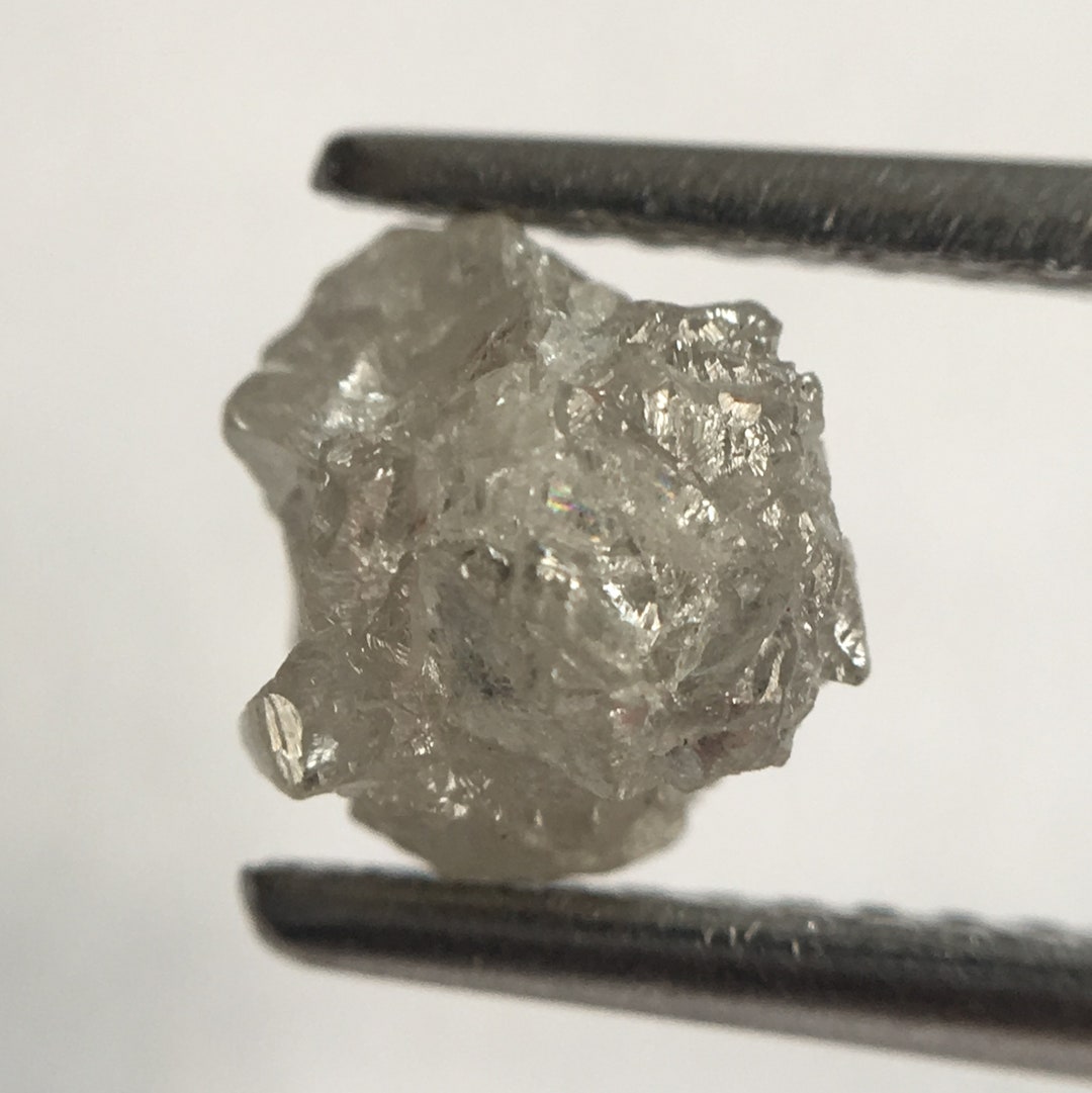 1.66 Ct Natural Grey Raw Diamond Crystal: Earth Mined Africa - Etsy