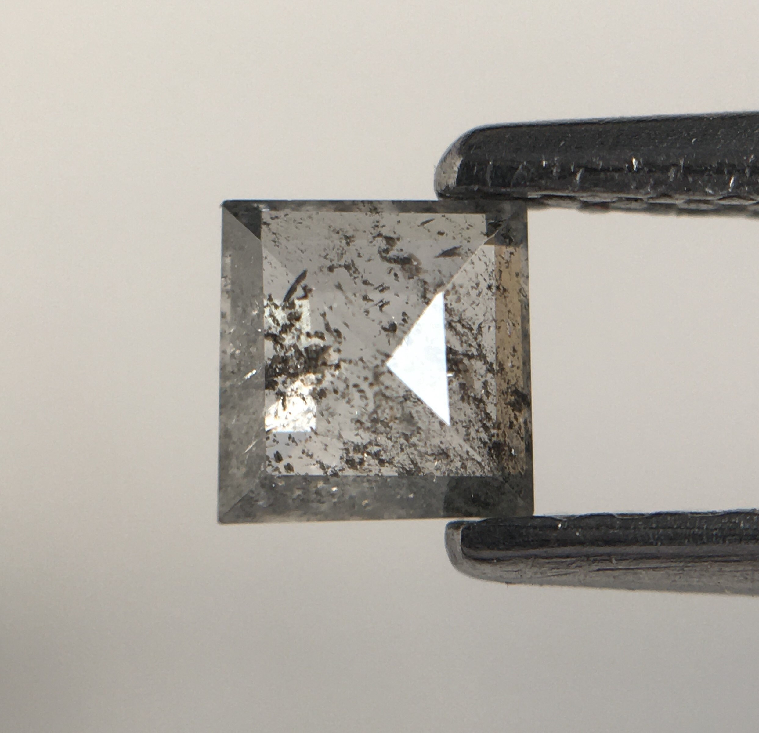 0.94 Ct 3 Pcs Salt and Pepper Square Shape Natural Loose | Etsy