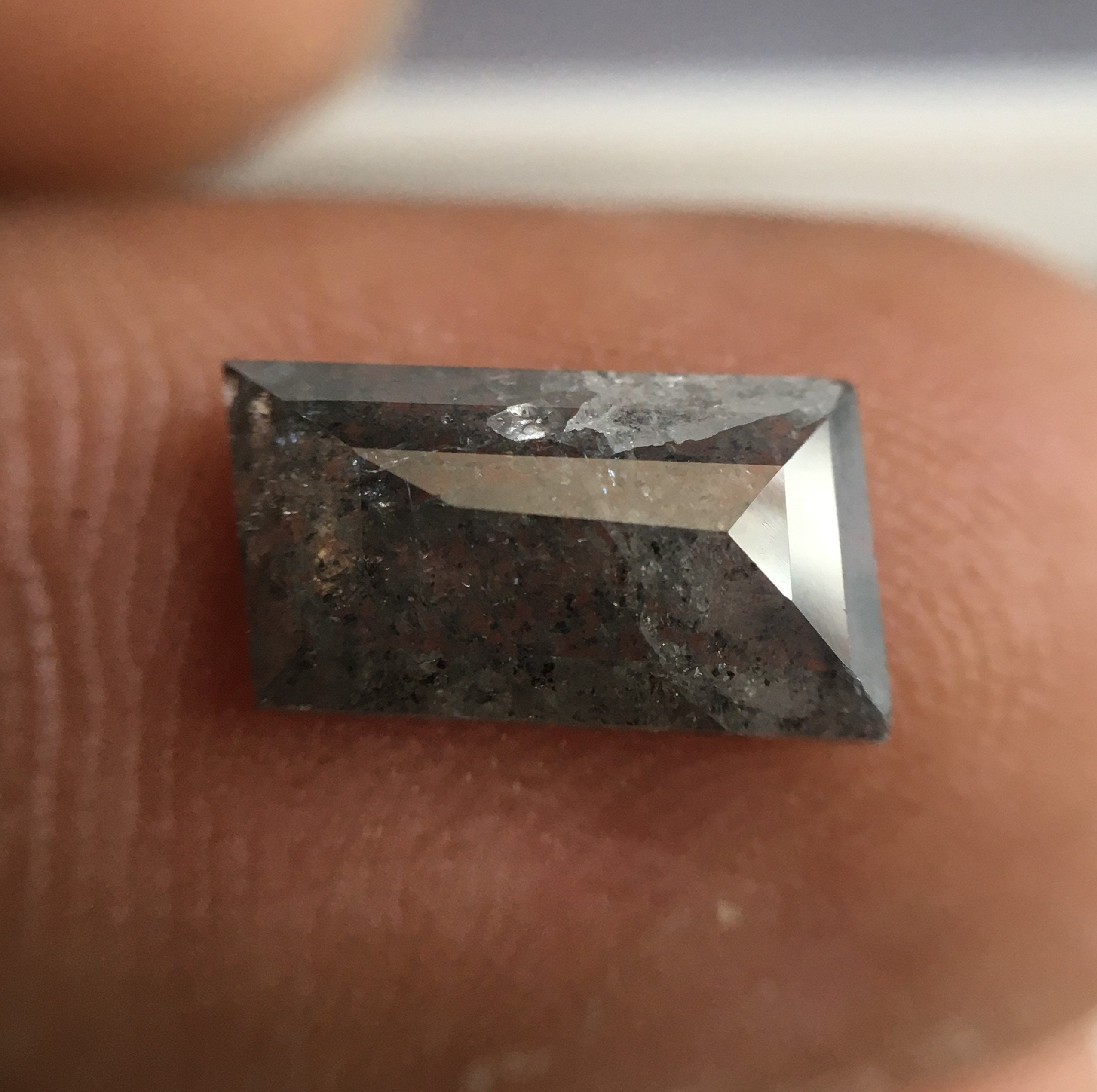 1.26 Ct Fancy Grey Parallelogram Shape Natural Loose Diamond | Etsy