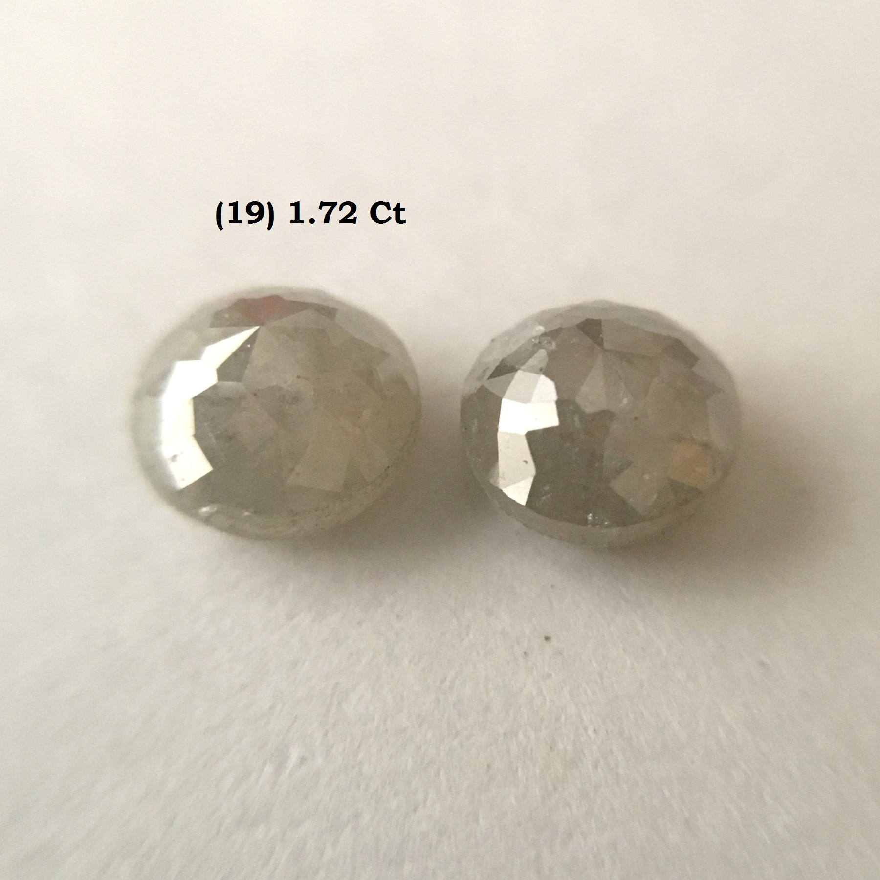 100% Natural Round Shape Rose Cut Loose Diamond Pair of Rose | Etsy