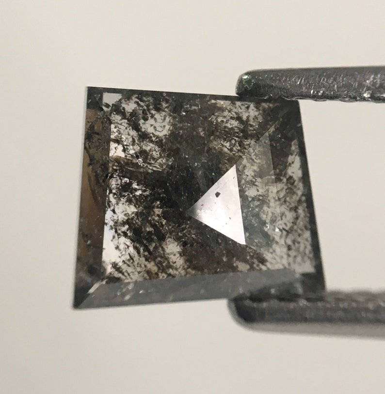 1.07 Ct Gray Geometric Shape Natural Loose Diamond 6.99 Mm X | Etsy
