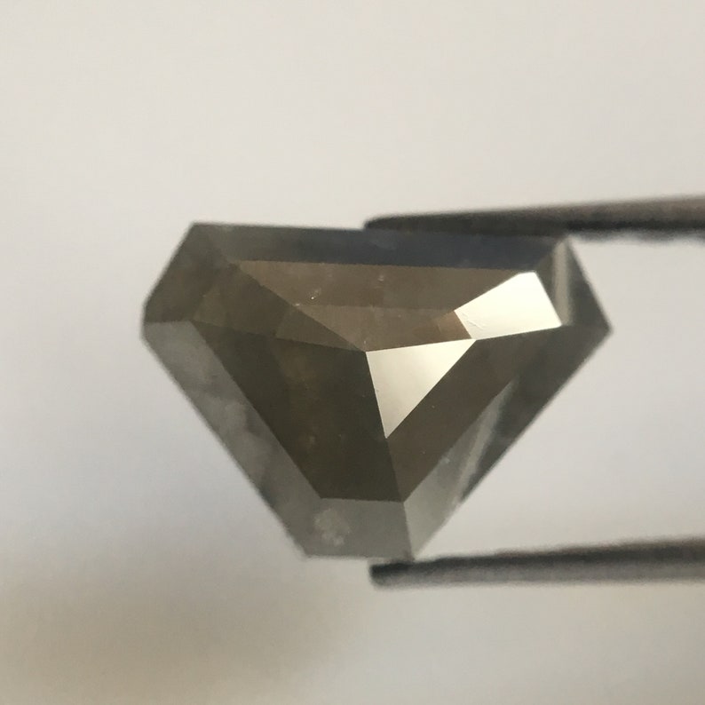 1.13 Dark Gray Color Geometric Shape Natural Loose Diamond | Etsy