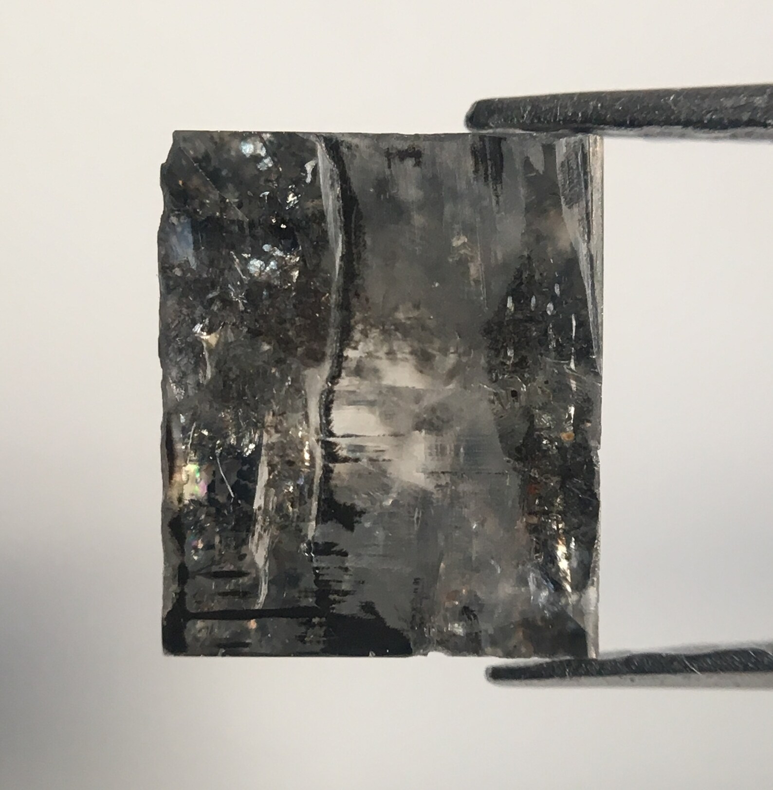 0.80 Ct Dark Gray Rectangle Shape Natural Loose Diamond 6.61 | Etsy