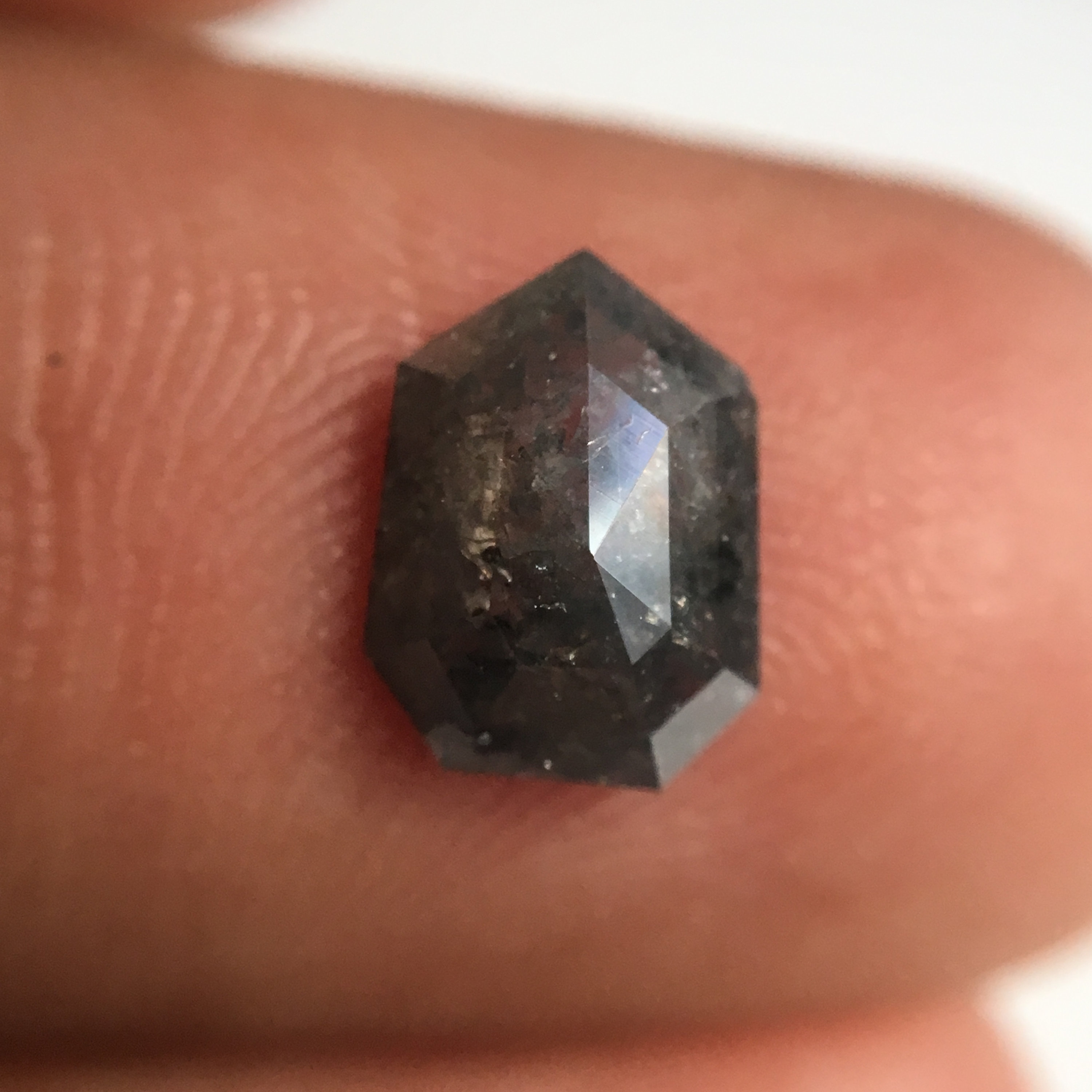 1.18 Ct Shape Dark Gray Color Natural Loose Diamond 8.31 mm x | Etsy