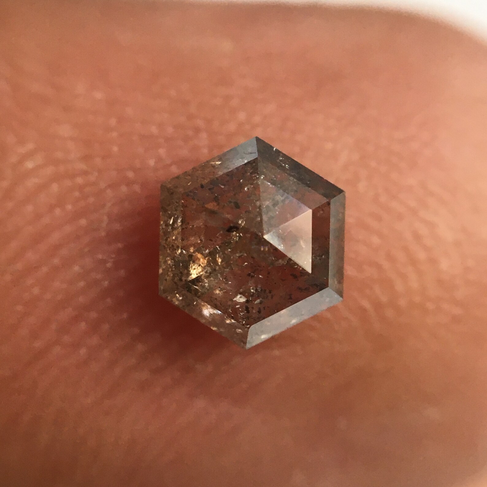 0.53 Ct Fancy Brown Color Natural Loose Diamond 5.34 Mm X - Etsy