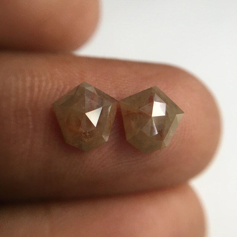 Shield Shape Natural Loose Diamonds Pair of Shield Shape - Etsy