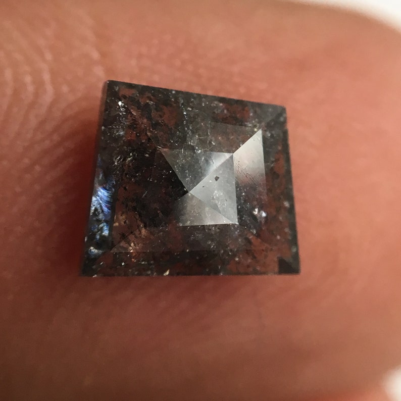 1.07 Ct Gray Geometric Shape Natural Loose Diamond 6.99 Mm X | Etsy