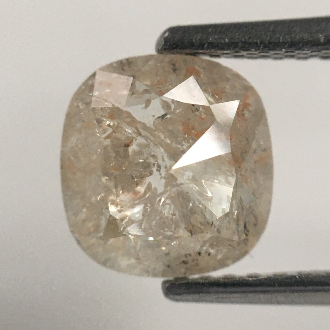 1.28 Ct Natural Loose Diamond Cushion Shape Fancy Grey Color | Etsy
