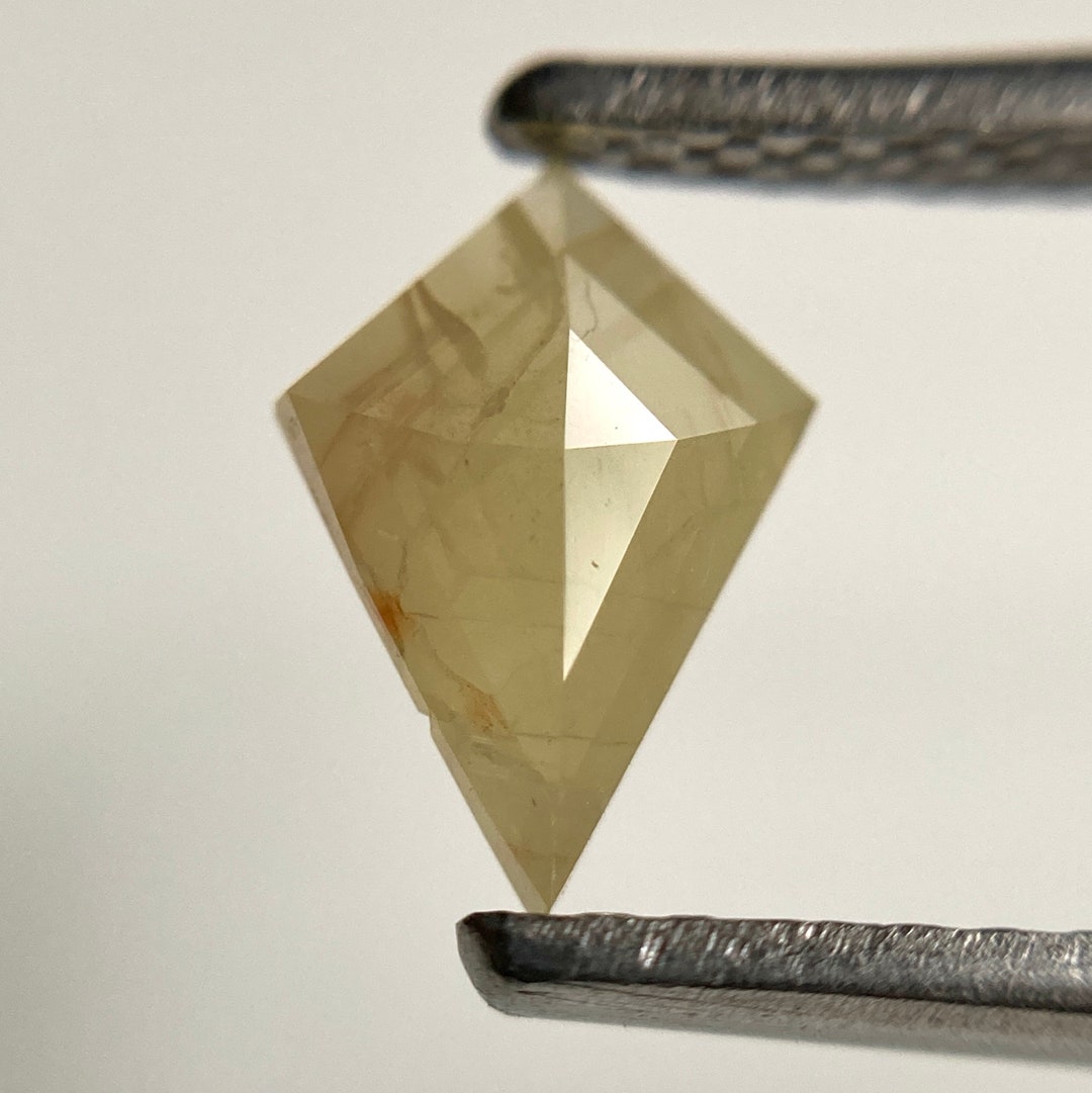 0.47 Ct Kite Cut Yellowish Grey Loose Diamond, Excellent Quality - Etsy